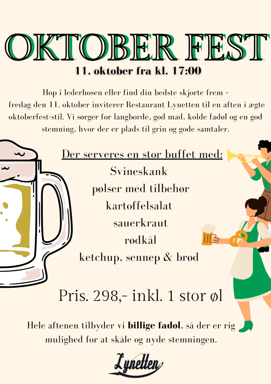 Menukort hos Restaurant Lynetten – Lækre retter for enhver smag