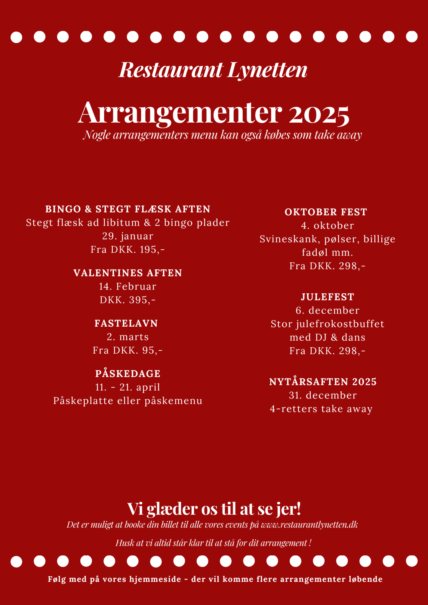 Menukort hos Restaurant Lynetten – Lækre retter for enhver smag